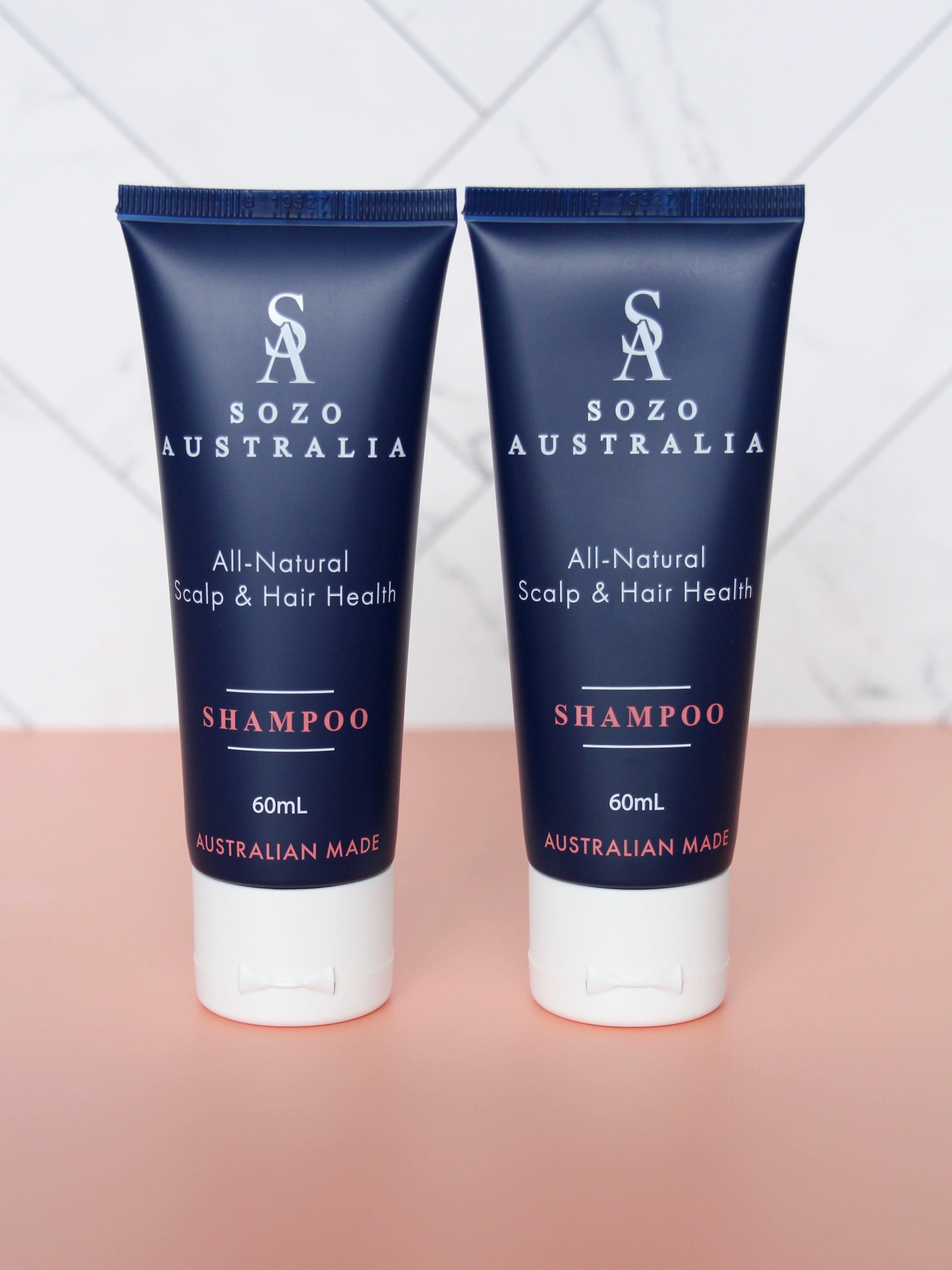 Travel Size Shampoo Duo | All Natural Shampoo Travel Kit – Sozo Australia